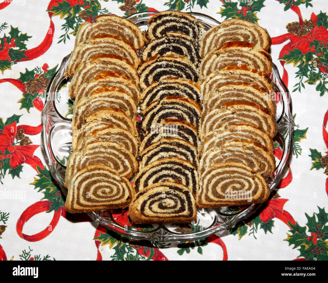 Beigli is the famous hungarian christmas cake Stock Photo - Alamy