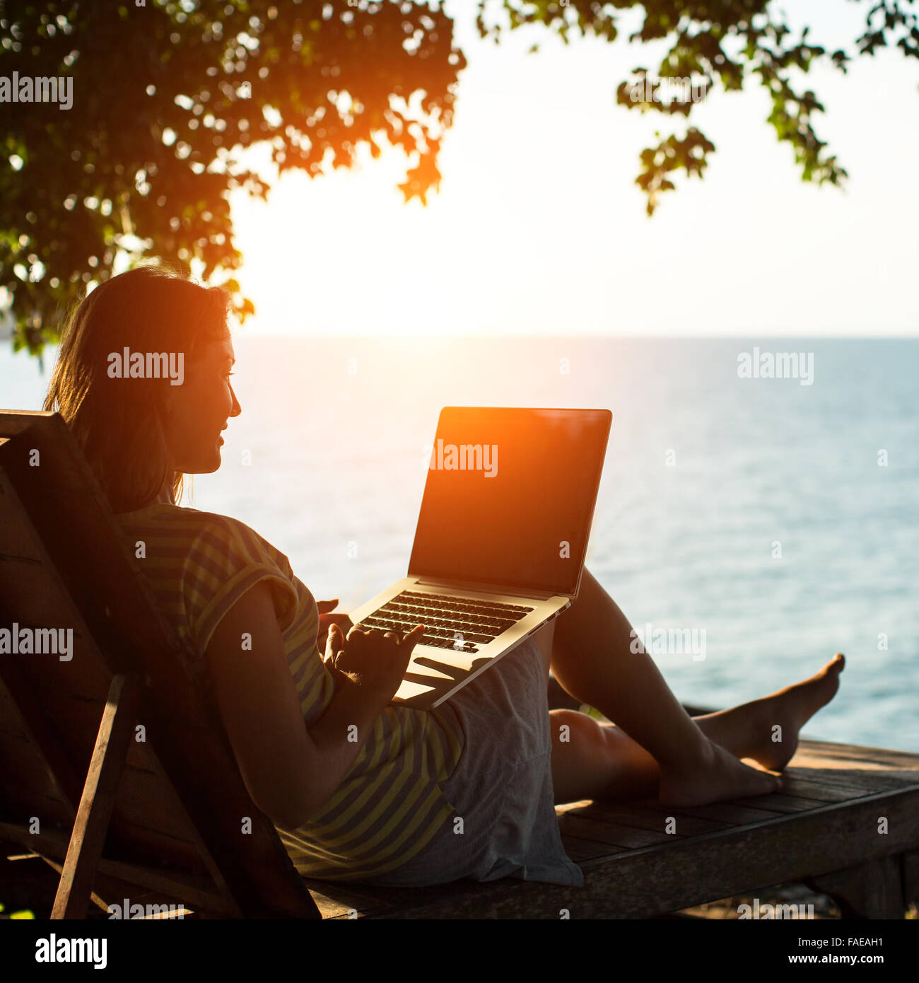 Computer Sitting Silhouette High Resolution Stock Photography and ...