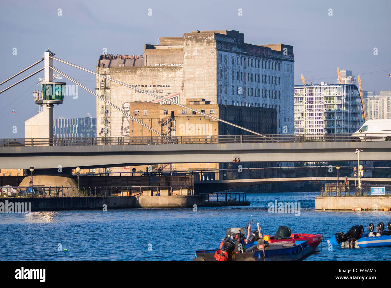 Millennium Mills, Victoria dock, London, England, U.K Stock Photo - Alamy