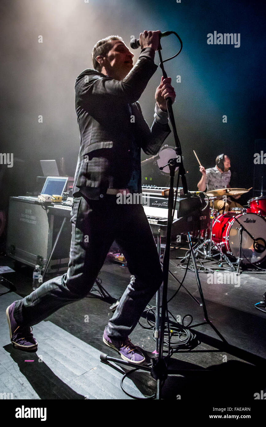 Detroit, Michigan, USA. 19th Dec, 2015. PAUL MEANY of MUTEMATH ...