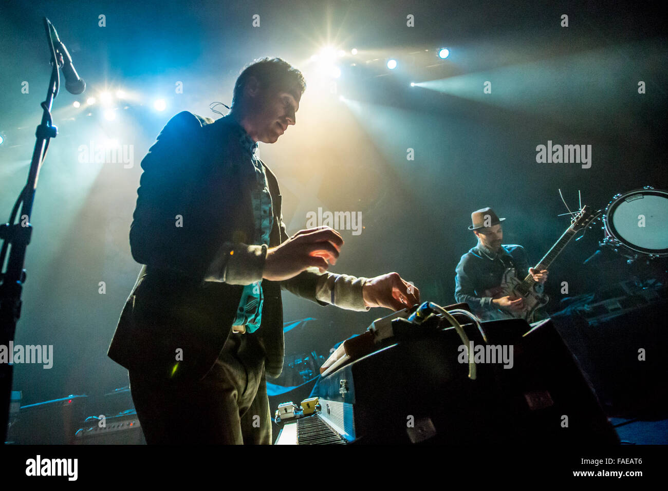 Detroit, Michigan, USA. 19th Dec, 2015. PAUL MEANY of MUTEMATH ...