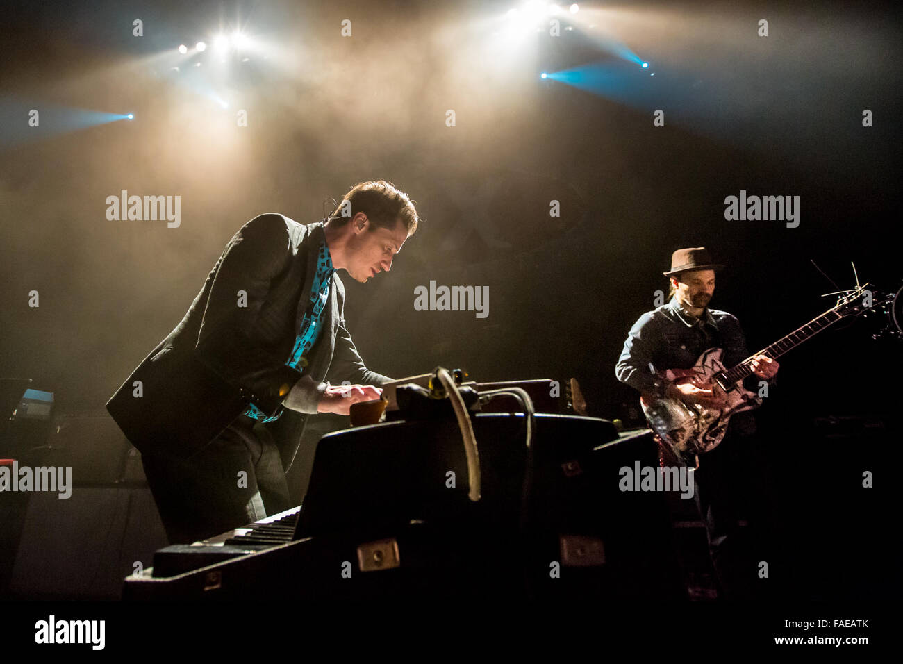 Detroit, Michigan, USA. 19th Dec, 2015. PAUL MEANY of MUTEMATH ...