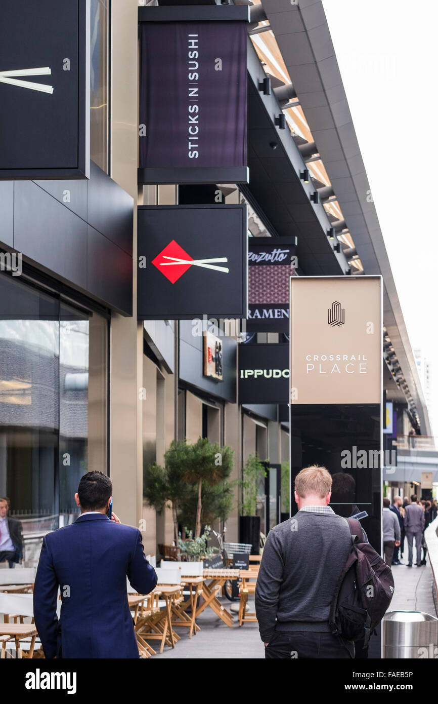 Crossrail Place, Canary Wharf, London, England, U.K Stock Photo - Alamy