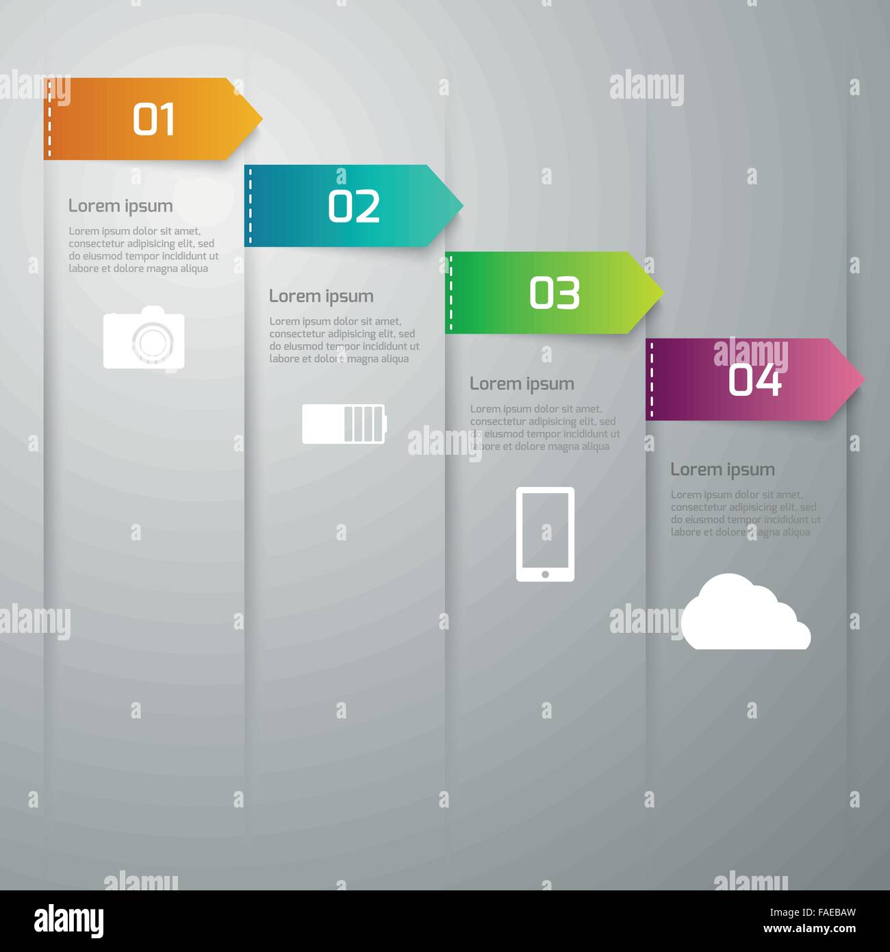 Vector illustration infographics 4 options Stock Vector Image & Art - Alamy