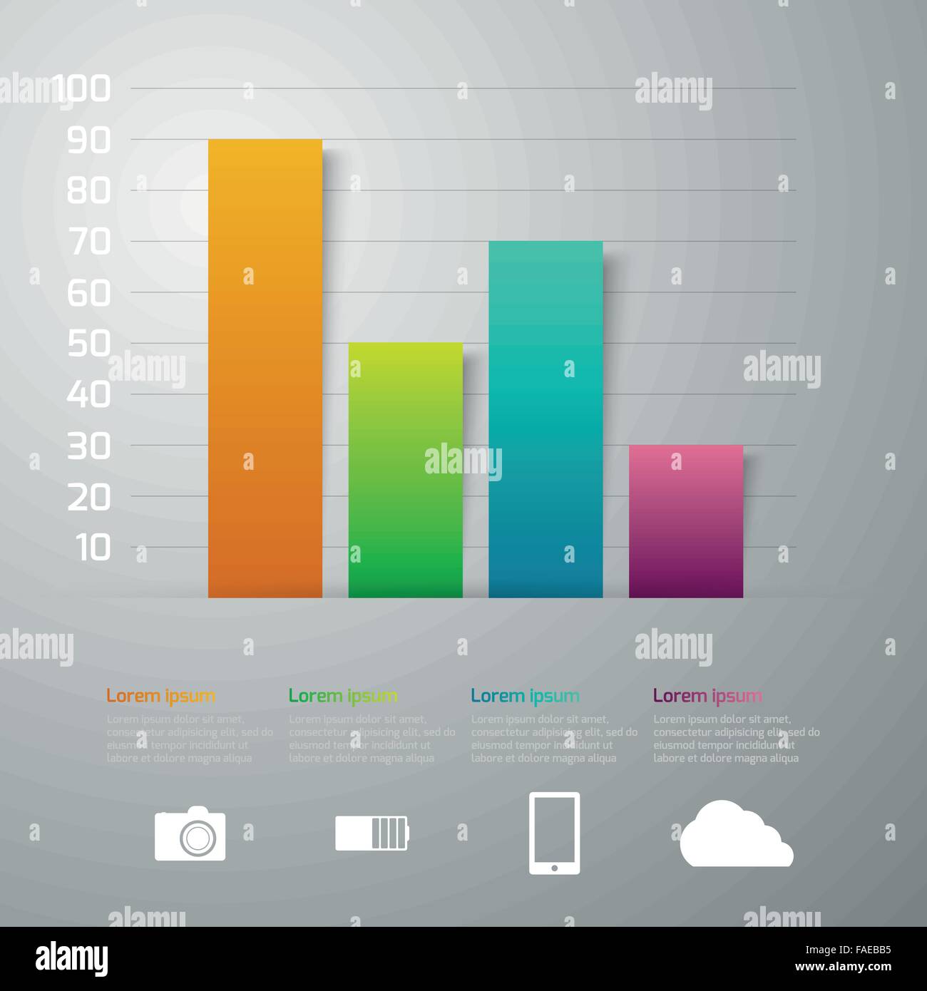 Vector illustration infographics 4 options Stock Vector Image & Art - Alamy