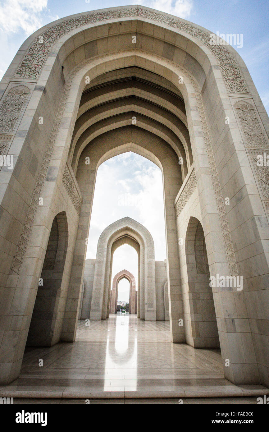 Grand Mosque, Sultan Qaboos, Muscat, Oman Stock Photo - Alamy