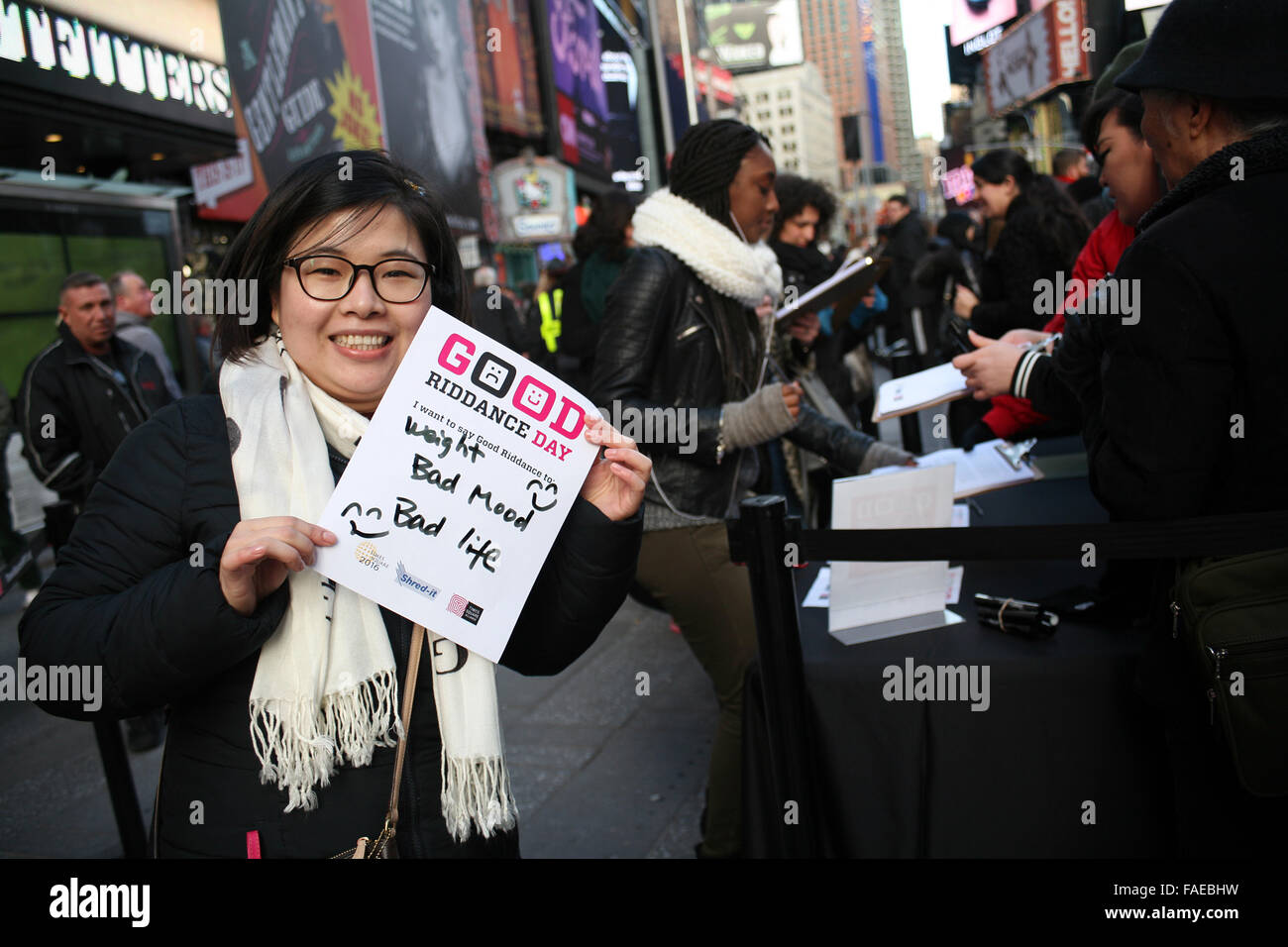 Good Riddance Day in New York City Stock Photo - Alamy