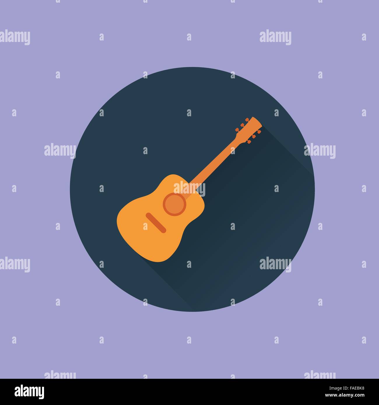 Vector illustration icon guitar flat Stock Vector Image & Art - Alamy