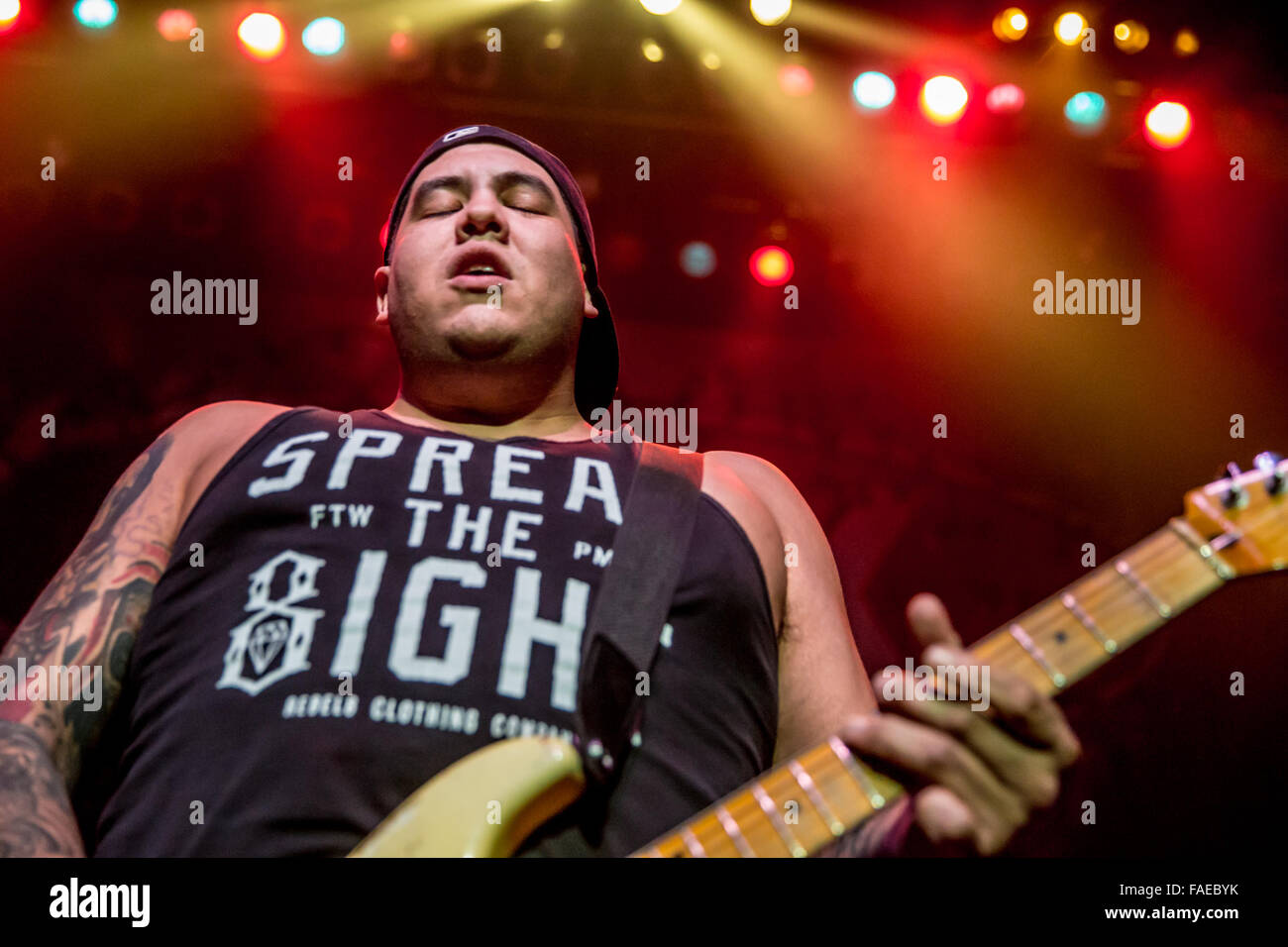 Detroit, Michigan, USA. 19th Dec, 2015. ROME RAMIREZ of SUBLIME with ...