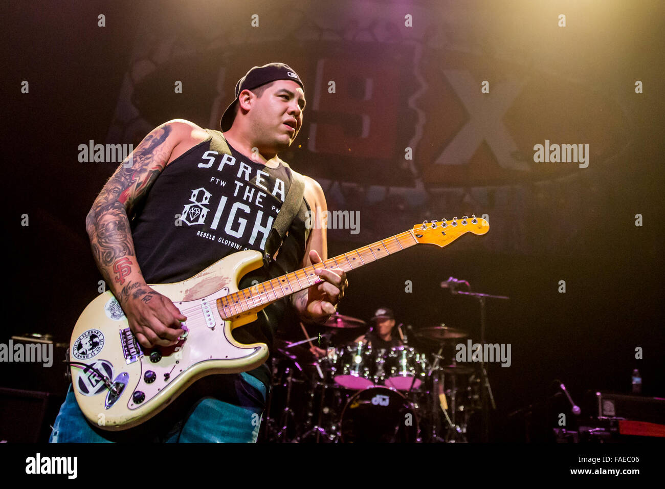Detroit, Michigan, USA. 19th Dec, 2015. ROME RAMIREZ of SUBLIME with ...