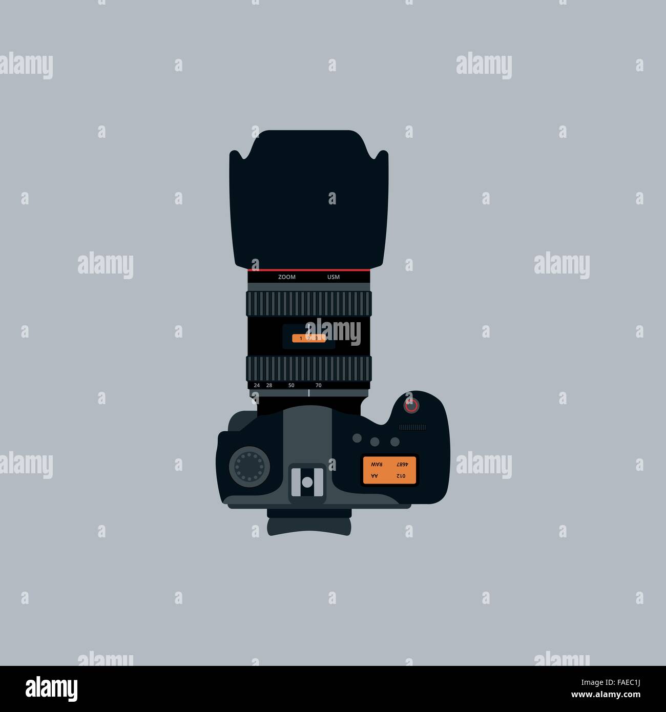 Vector illustration of a flat design Camera Stock Vector Image & Art ...