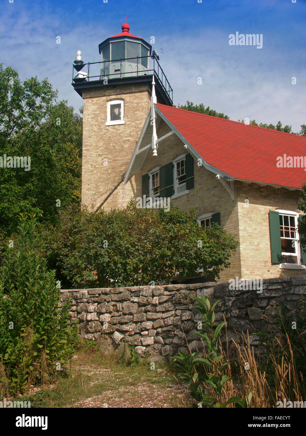 Door County Lighthouse Stock Photo - Alamy