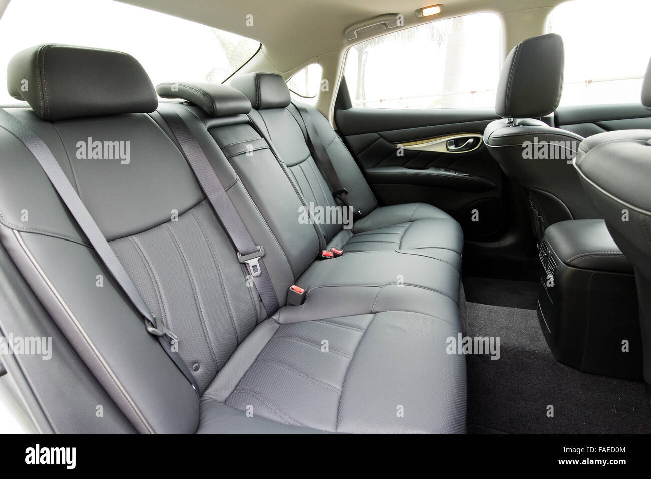 Hong Kong, China March 18 2015 : Infiniti Q70 2015 Rear Seat on March ...