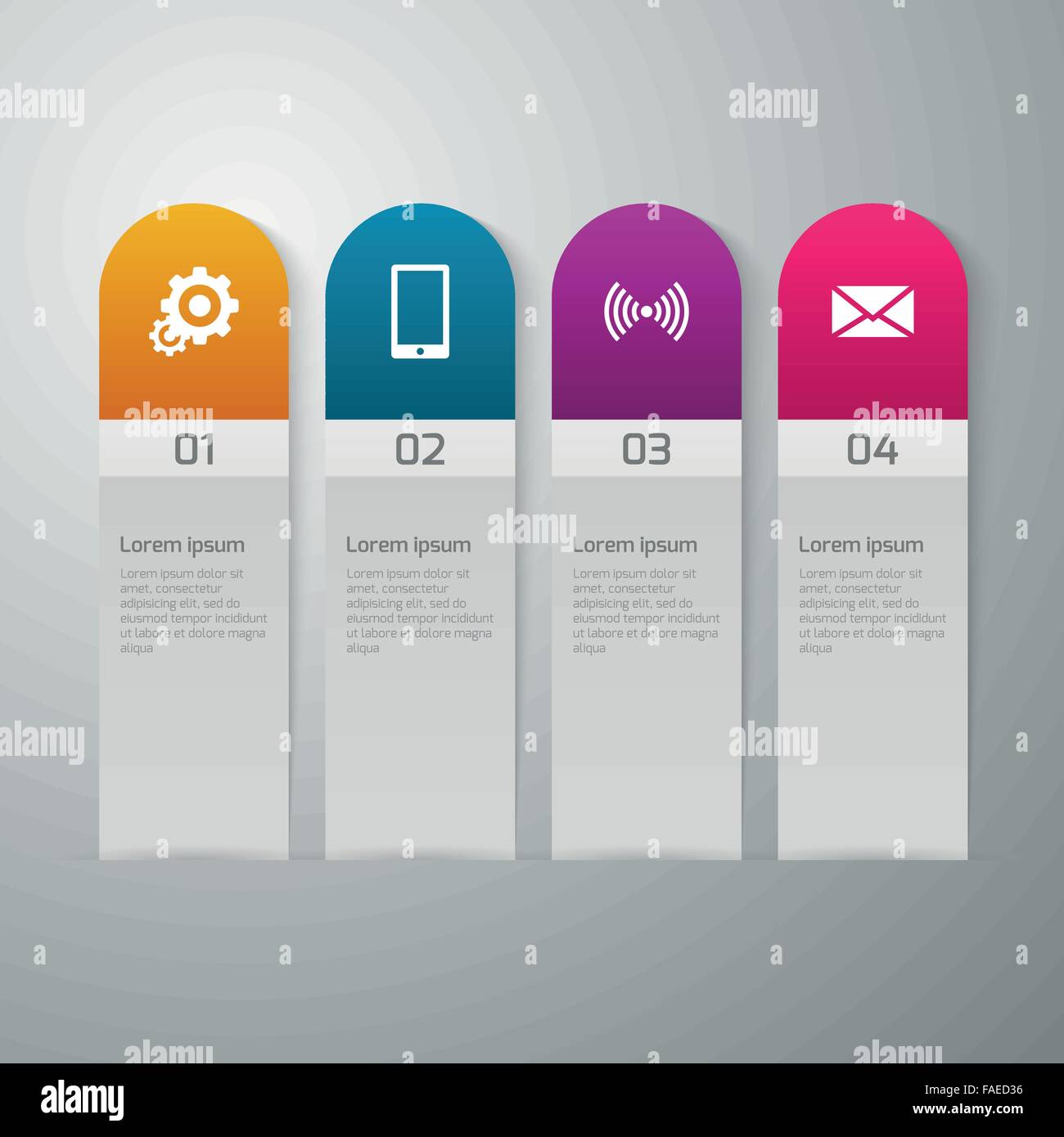 Vector illustration infographics 4 options Stock Vector Image & Art - Alamy