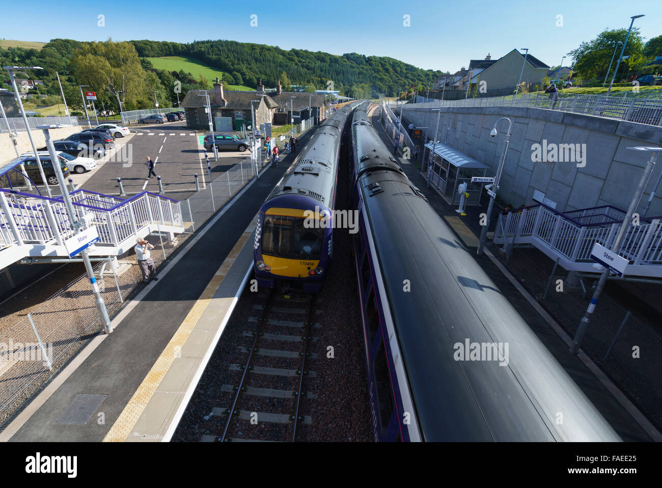 At Stow station, on the new Waverley Line railway from Edinburgh to ...