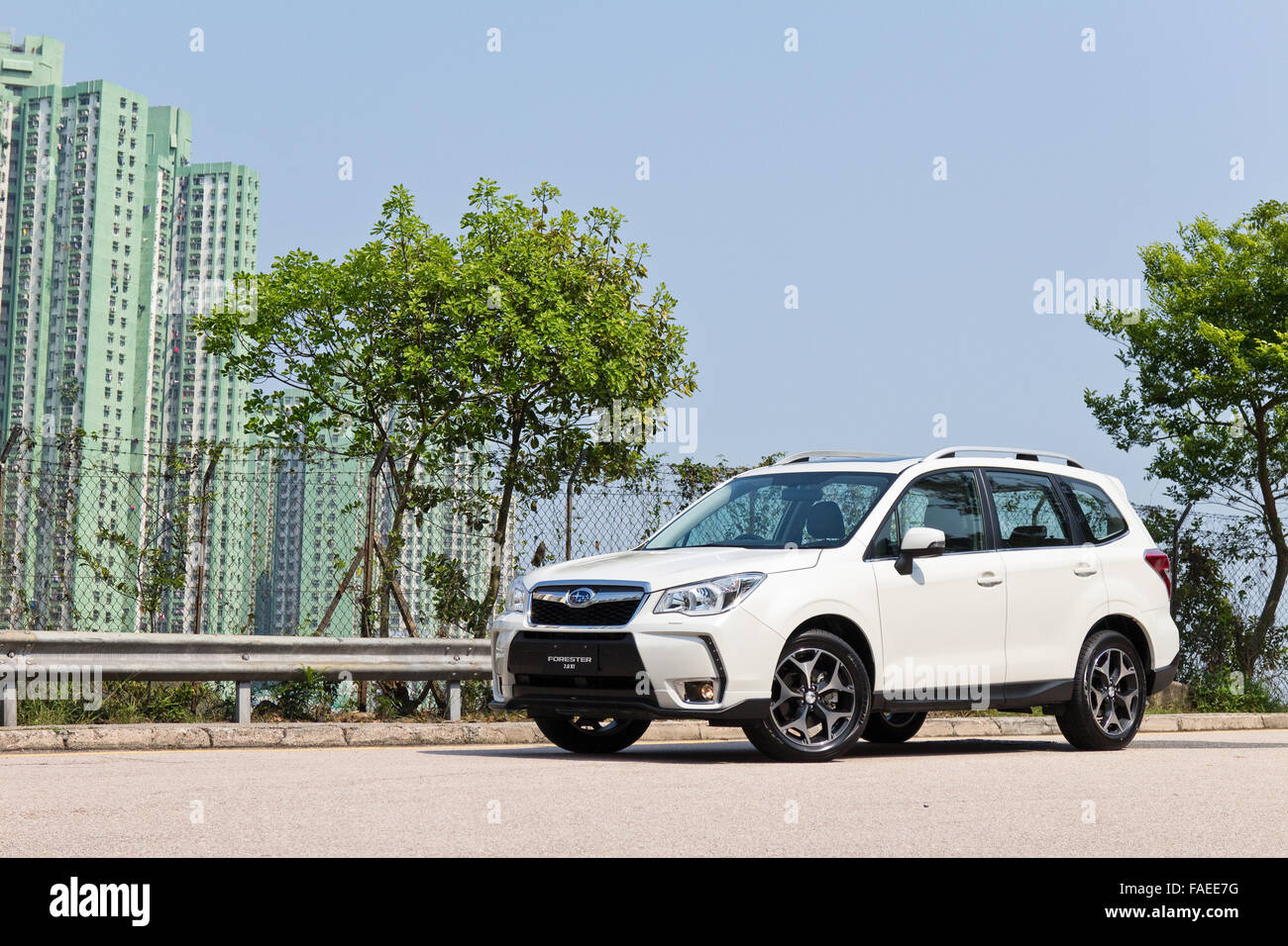 Hong Kong, China April 9 2015 : Subaru Forester STI 2015 Test Drive on ...