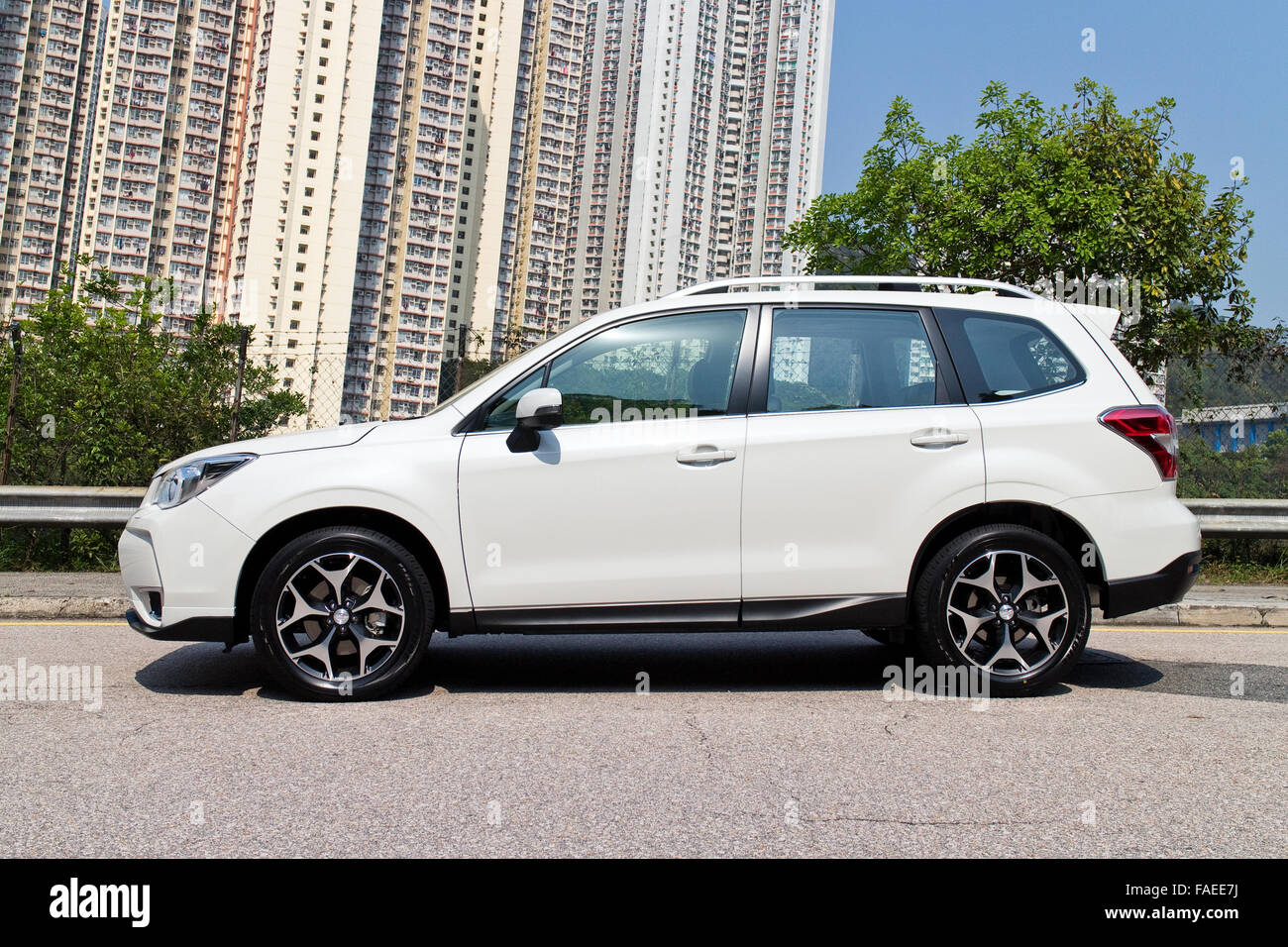 Hong Kong, China April 9 2015 : Subaru Forester STI 2015 Test Drive on ...