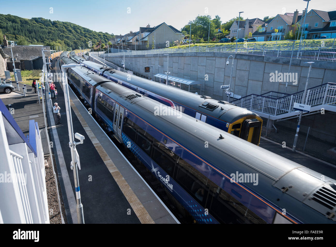 At Stow station, on the new Waverley Line railway from Edinburgh to ...
