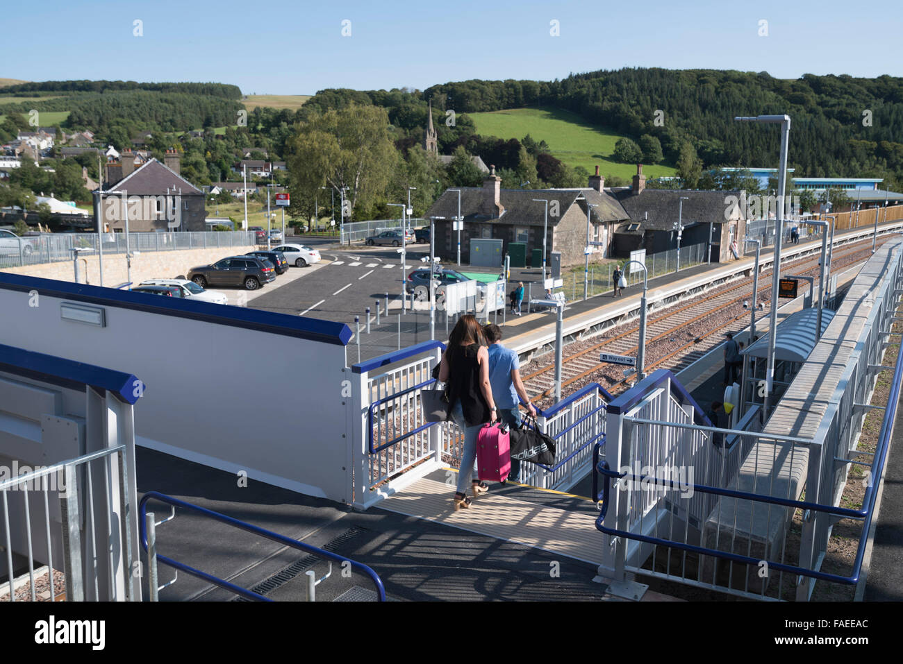 At Stow station, on the new Waverley Line railway from Edinburgh to ...