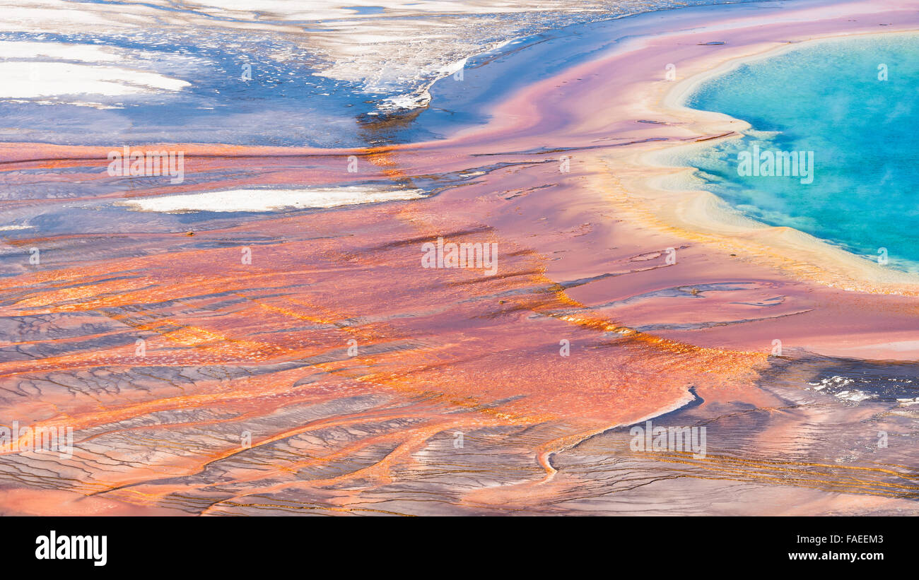 Grand prismatic spring aerial hi-res stock photography and images - Alamy