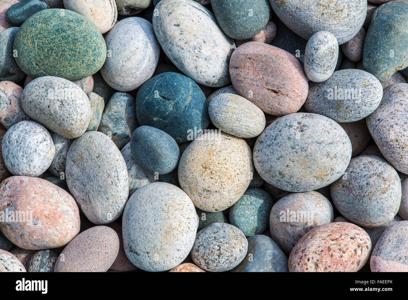 Closeup of rocks on Pebble Beach in Marathon Ontario Canada on the ...
