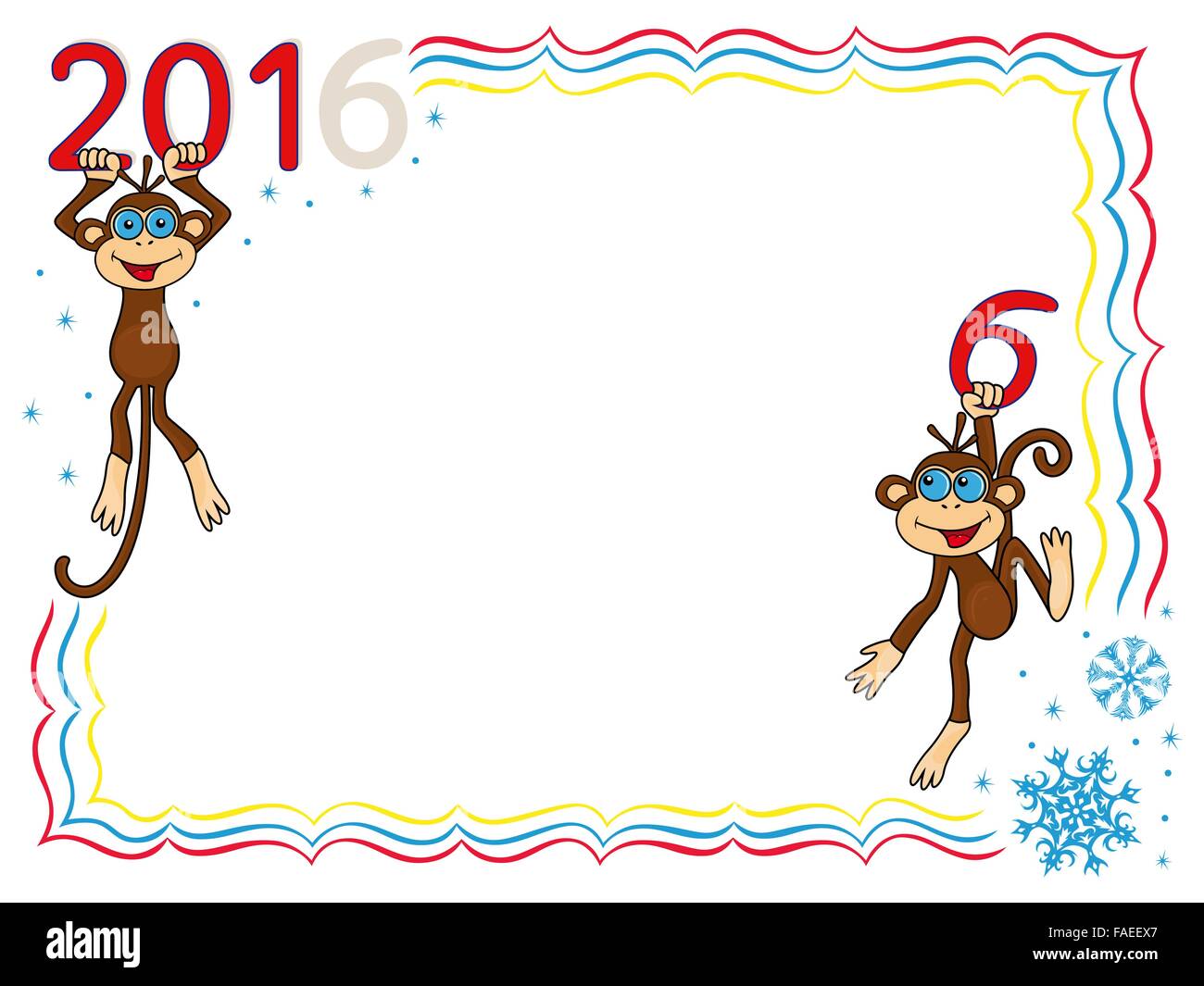 Monkey frame Stock Vector Images - Alamy