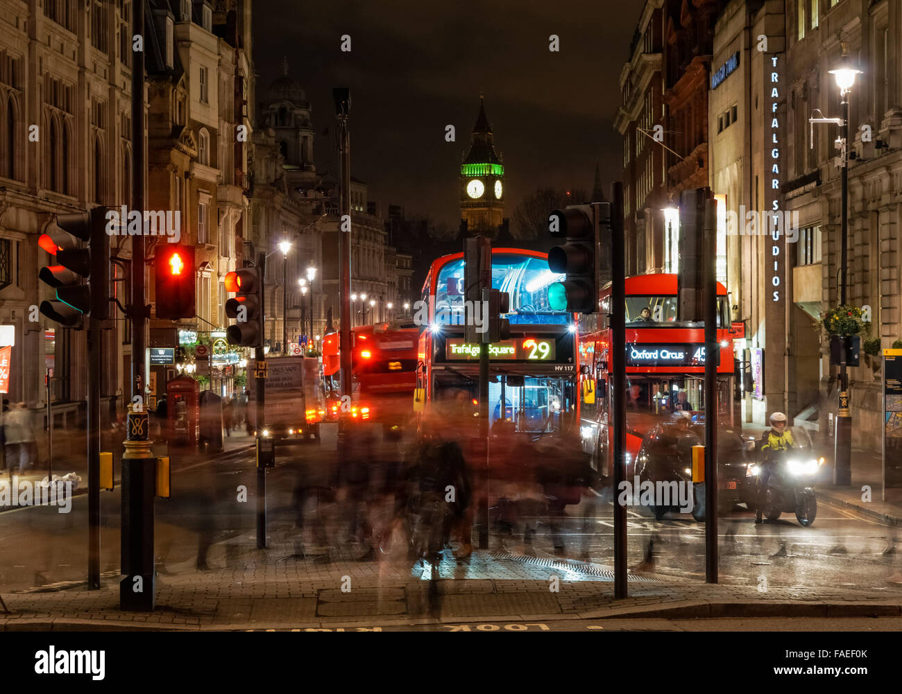 Person walking london street at night hi-res stock photography and ...