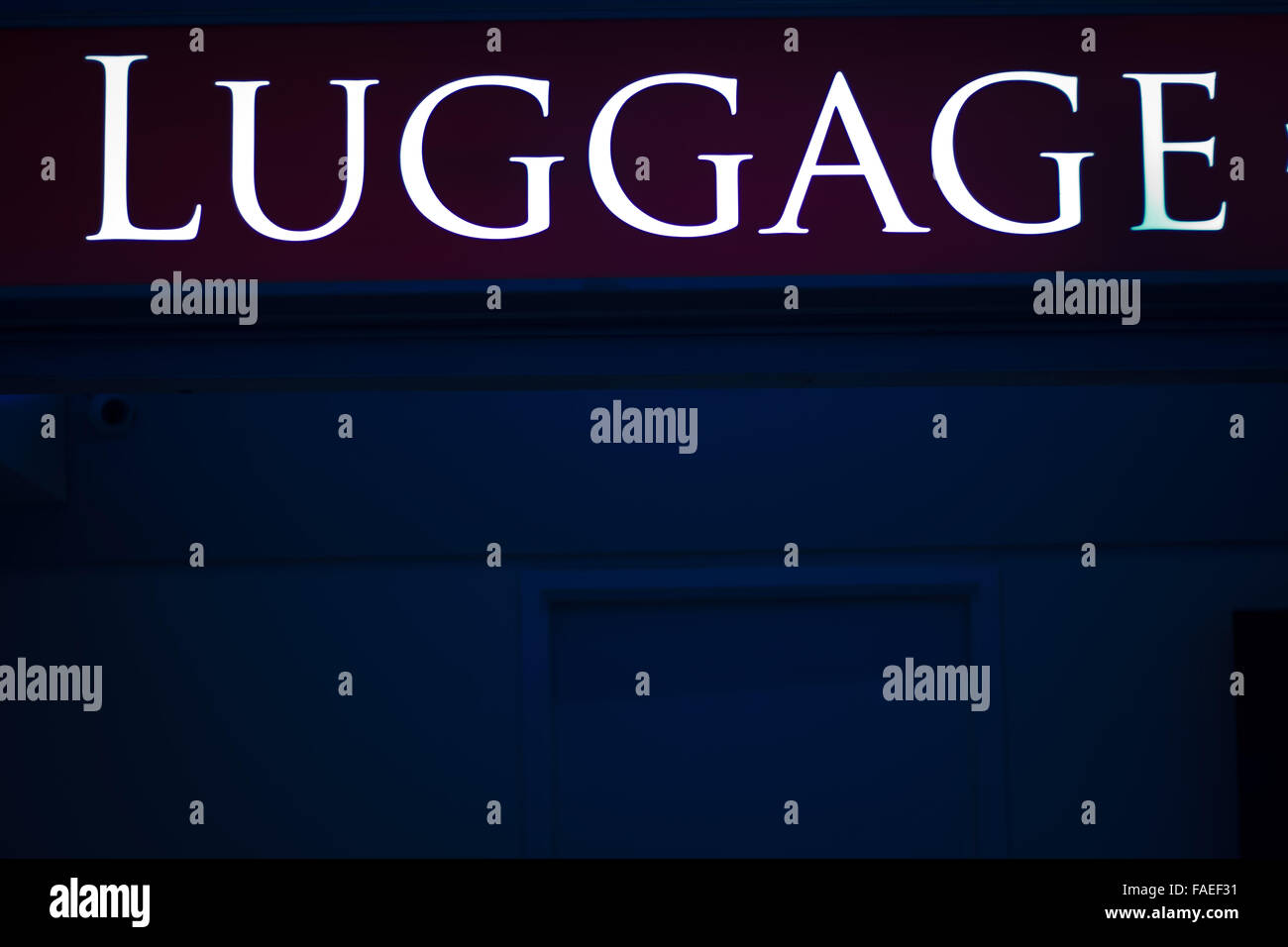 Aiport luggage baggage sign photo Stock Photo - Alamy