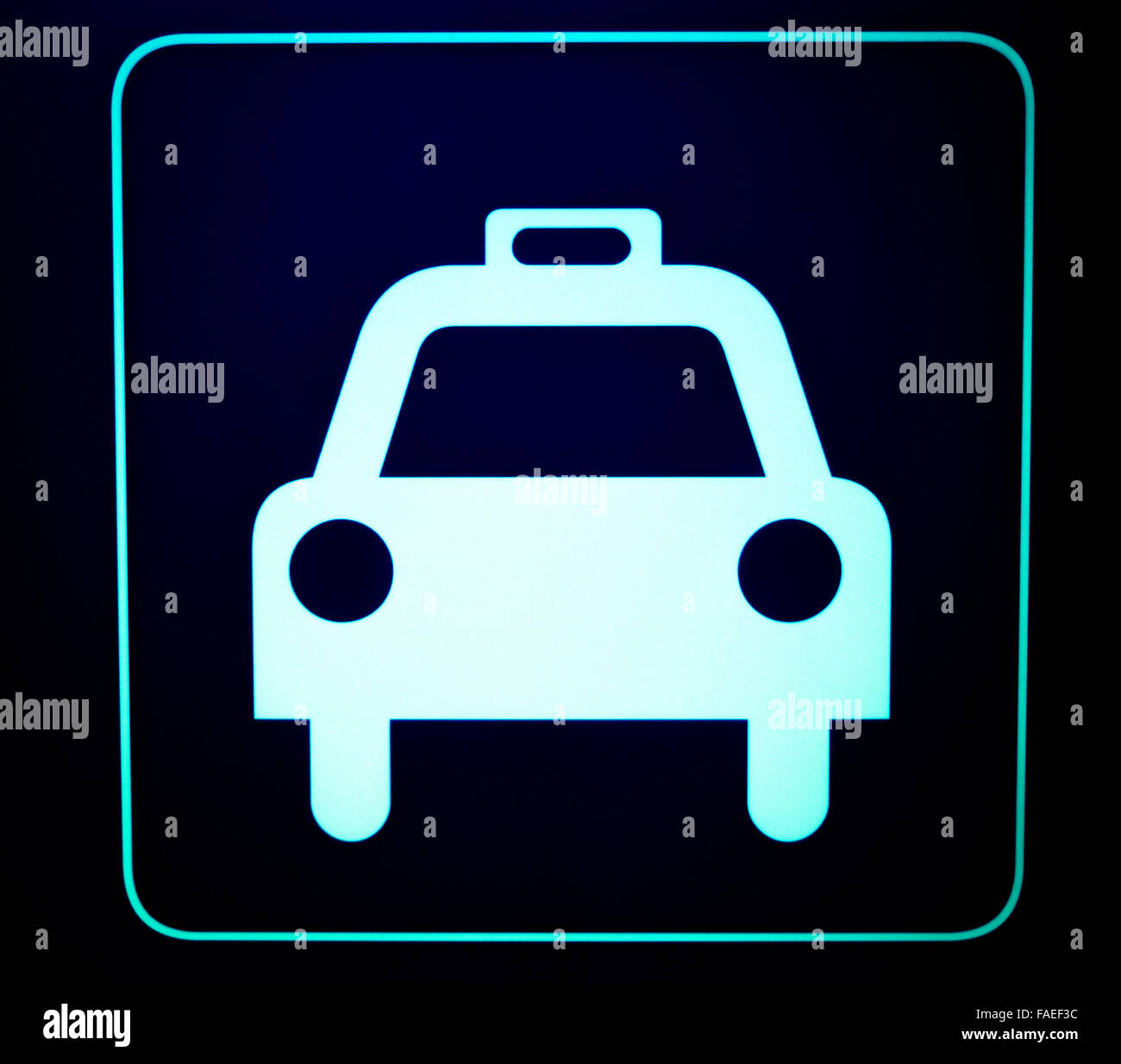 Airport information sign light panel giving directions in arrivals ...