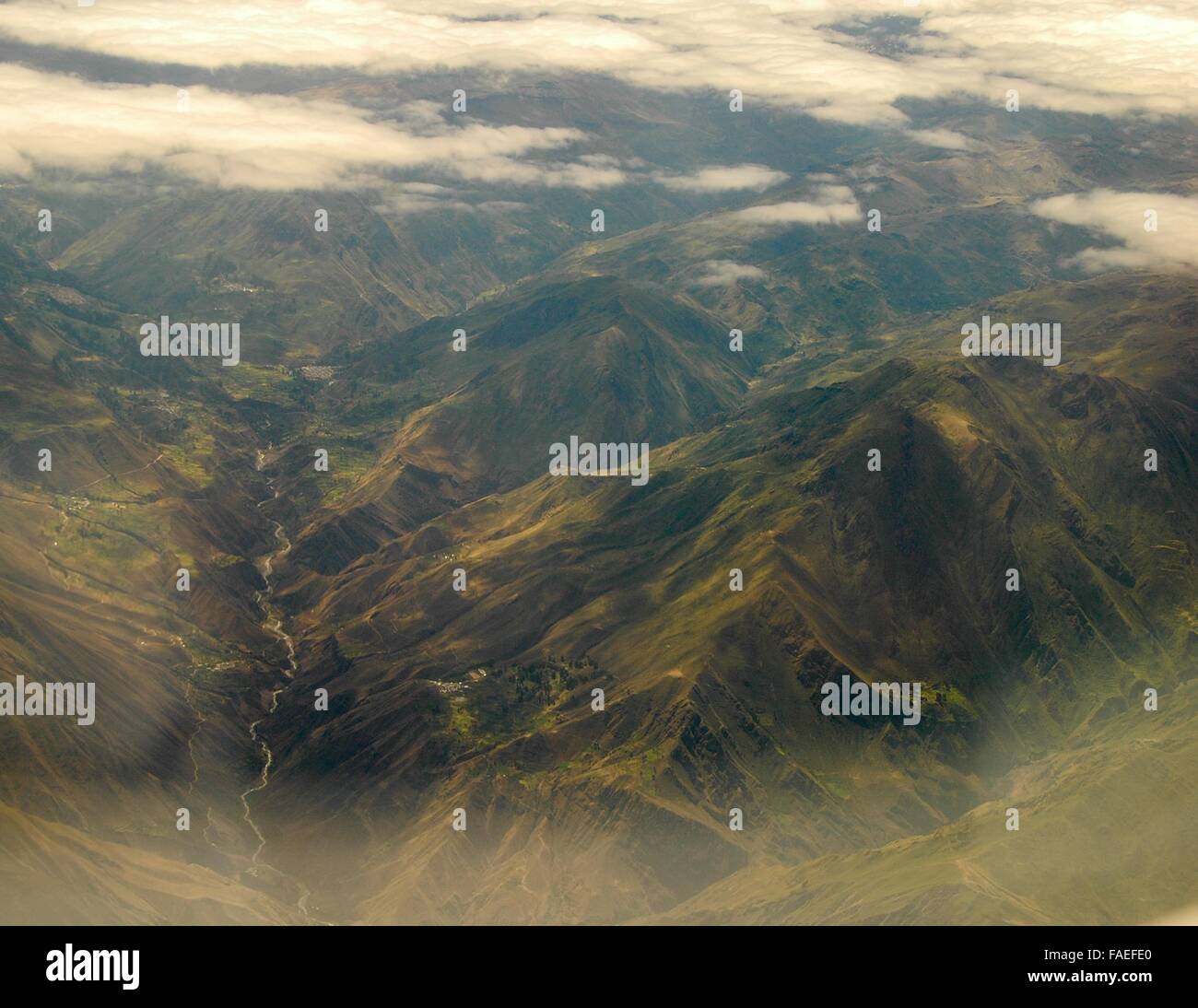 Aerial view of Peru Stock Photo - Alamy