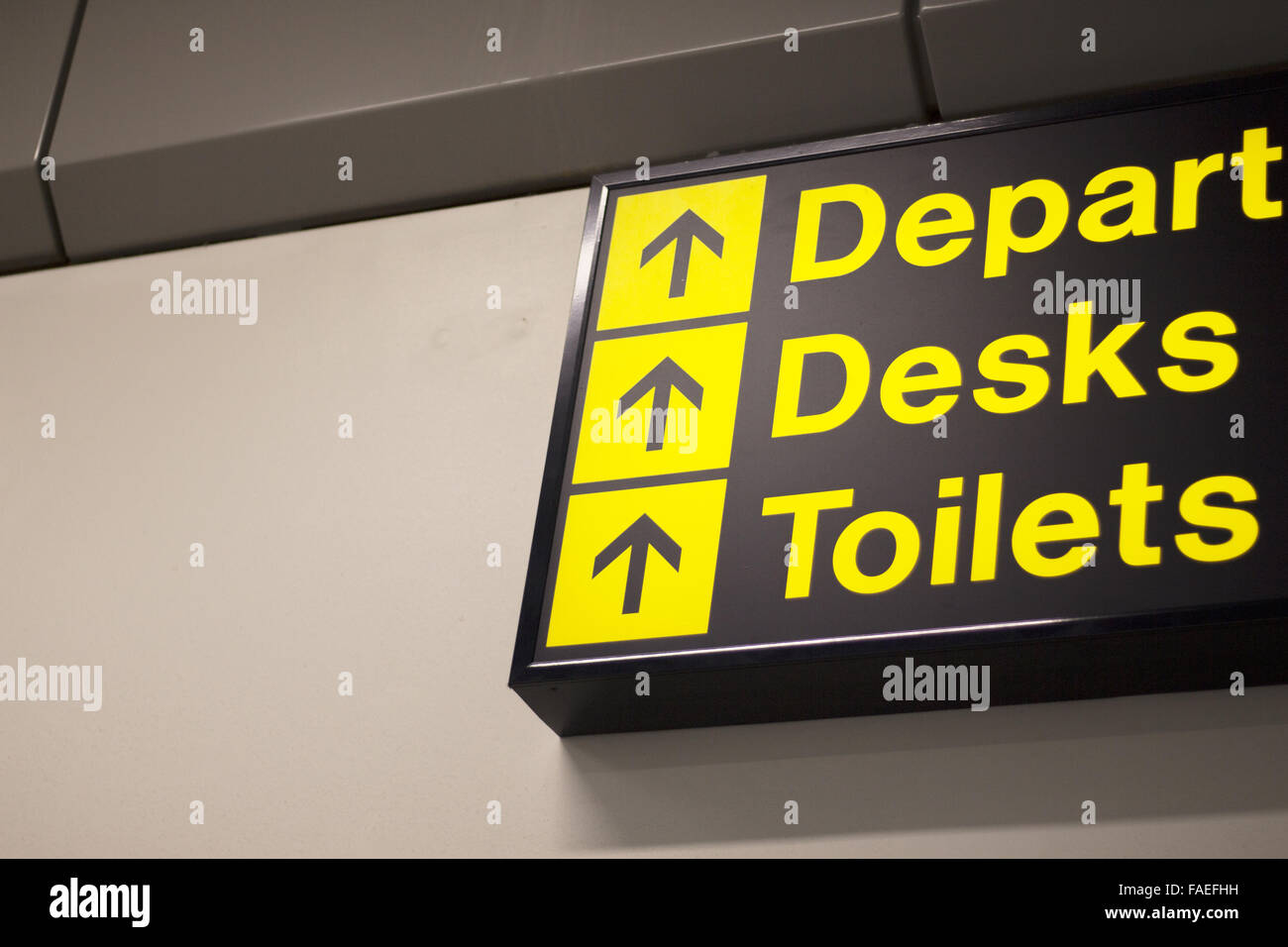 Airport information departures gatessign light panel giving directions ...