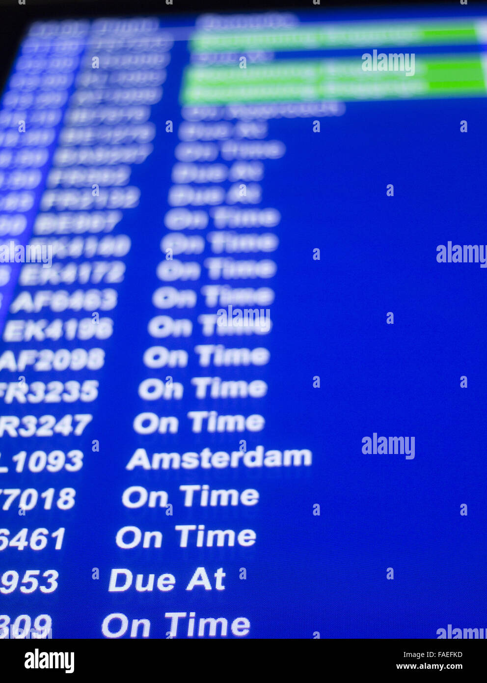 Airport departures arrivals board light panel board giving information ...