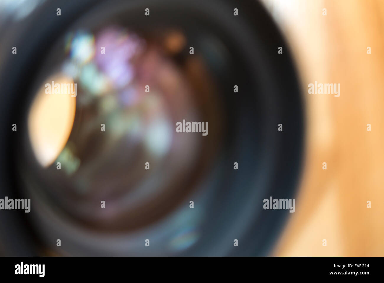 Blurred Camera Lens Background Stock Photo - Alamy