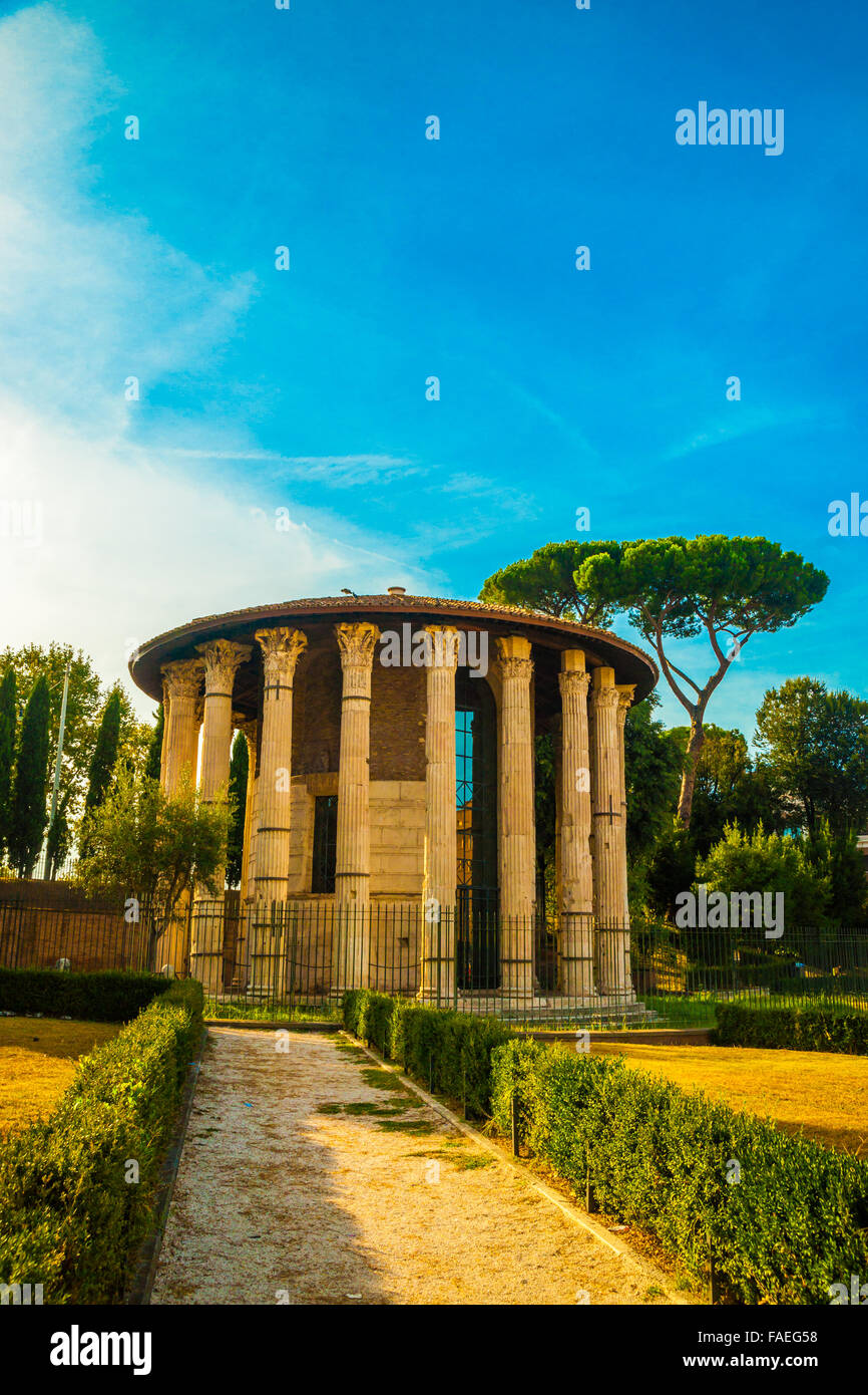 Temple of Hercules Victor, Rome Stock Photo - Alamy