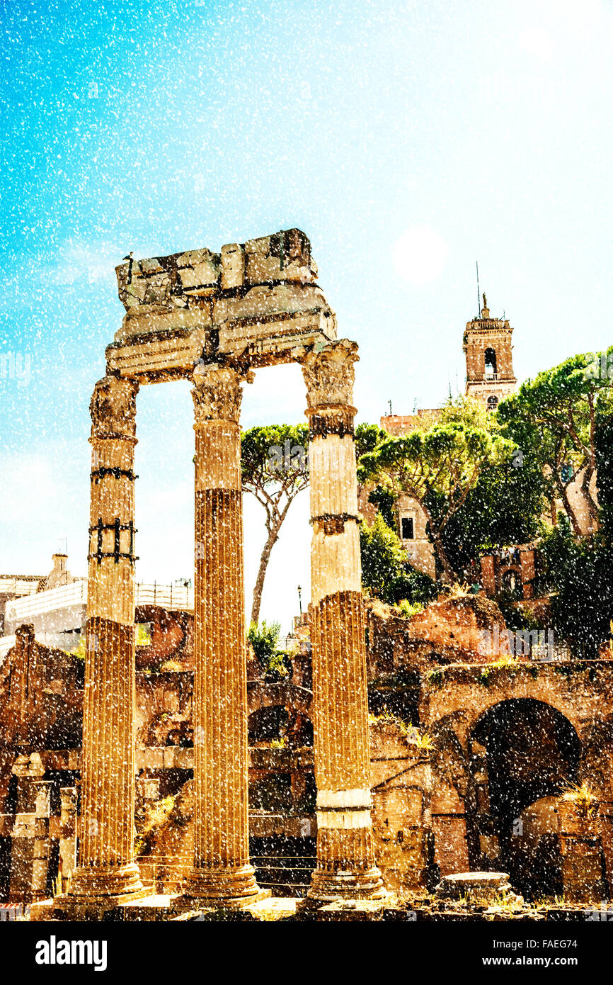 Ruins of the Roman Forum Stock Photo - Alamy