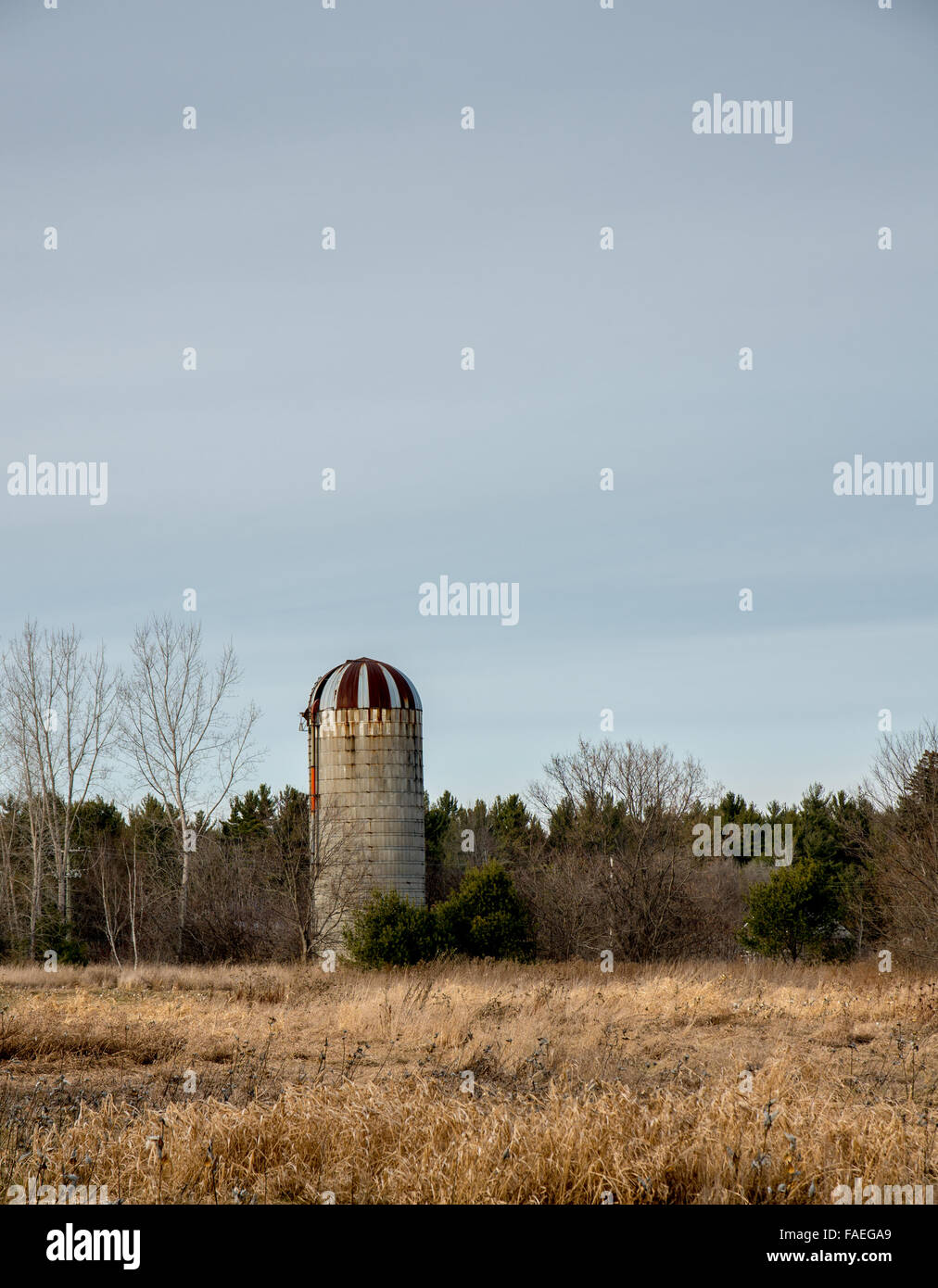 Old rusty silo Stock Photo - Alamy