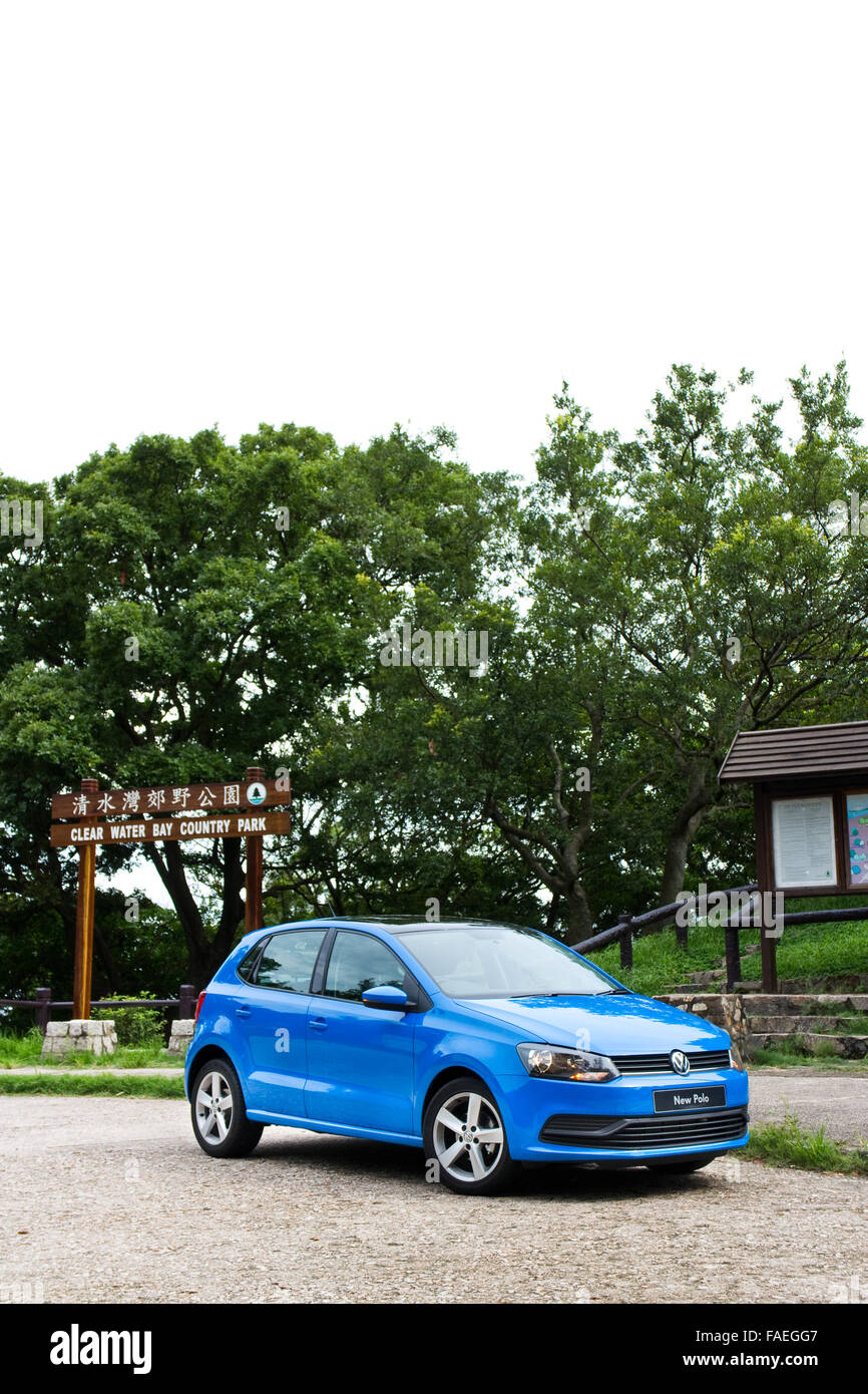 Hong Kong, China Aug 6, 2014 : Volkswagen Polo TSI 2014 test drive on ...