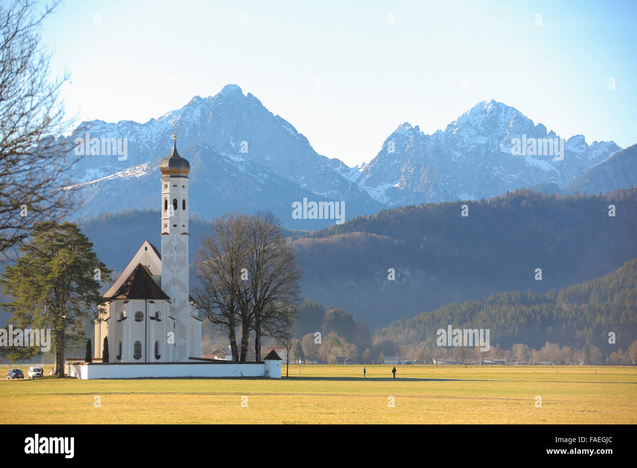 Schwangau, Germany. 28th Dec, 2015. Baroque pilgrimage church of St ...