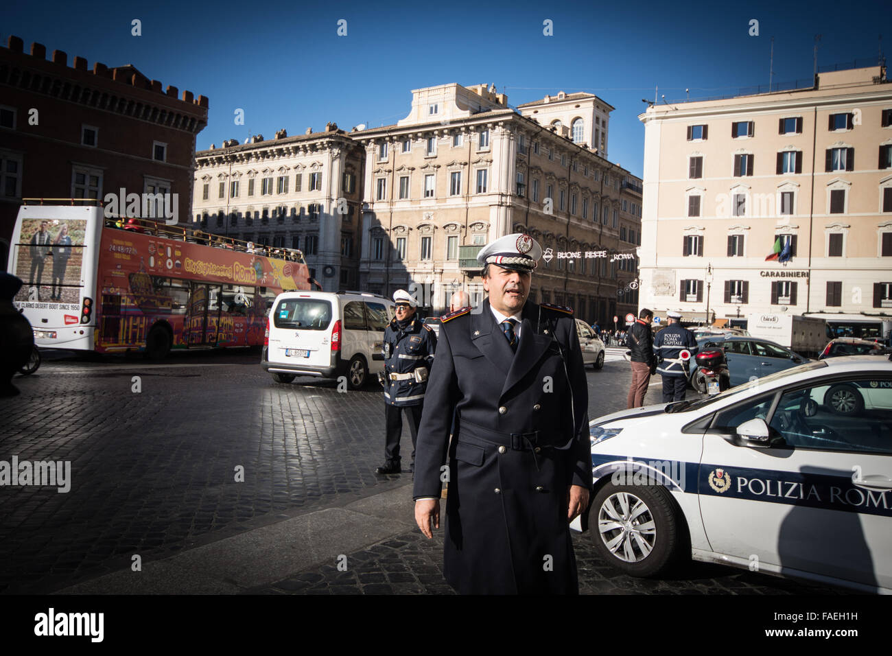 Rome, Italy. 12th Nov, 2015. A picture of the commander of the police ...
