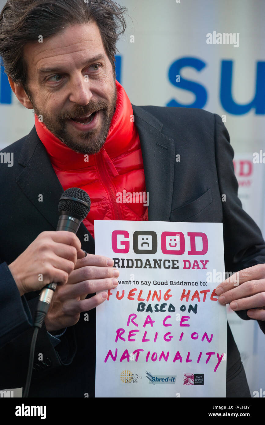 New York, USA. 28th Dec, 2015. Tim Tompkins, President of the Times ...