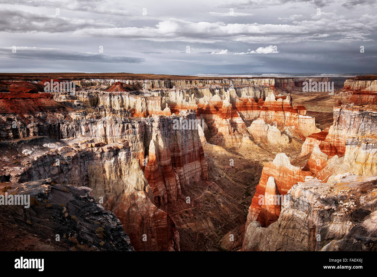 Sun breaks and building thunderstorms over these remote Navajo Lands at ...