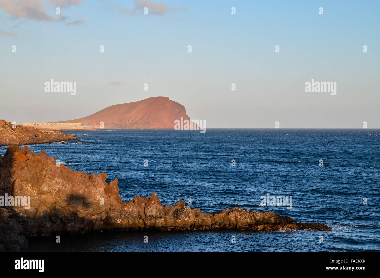 Sunset on the Atlantic Ocean Stock Photo - Alamy
