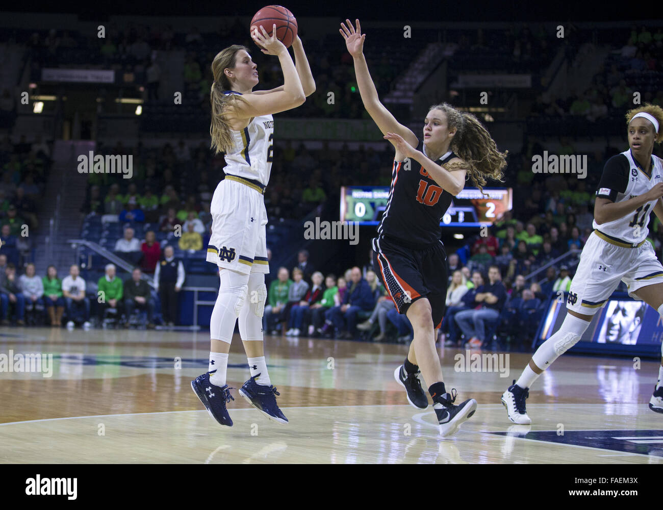 South Bend, Indiana, USA. 28th Dec, 2015. Notre Dame guard Madison ...