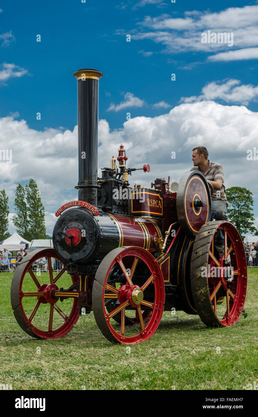 Tasker steam tractor Stock Photo - Alamy