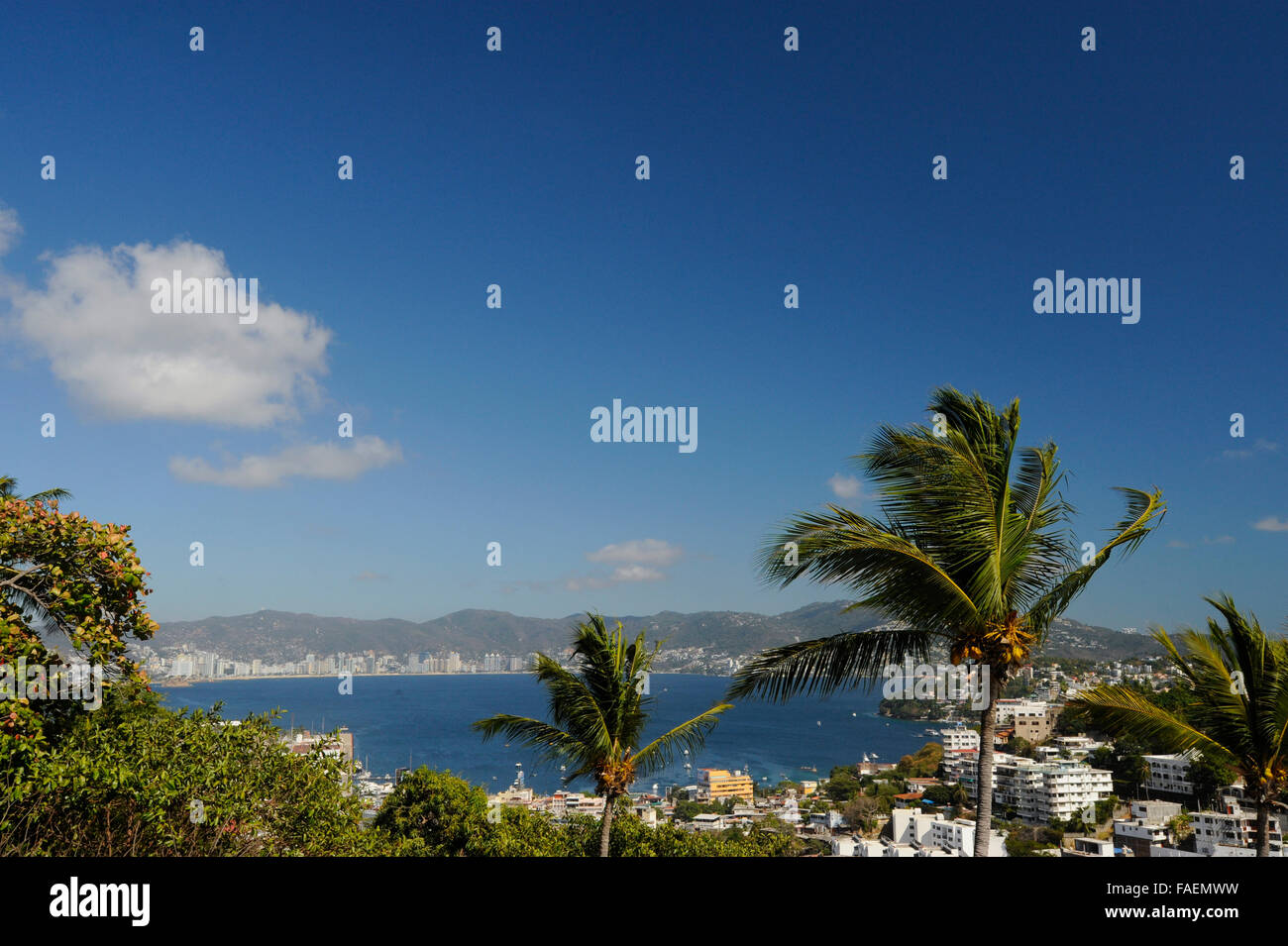 The skyline of Acapulco Bay, Acapulco, Mexico Stock Photo - Alamy