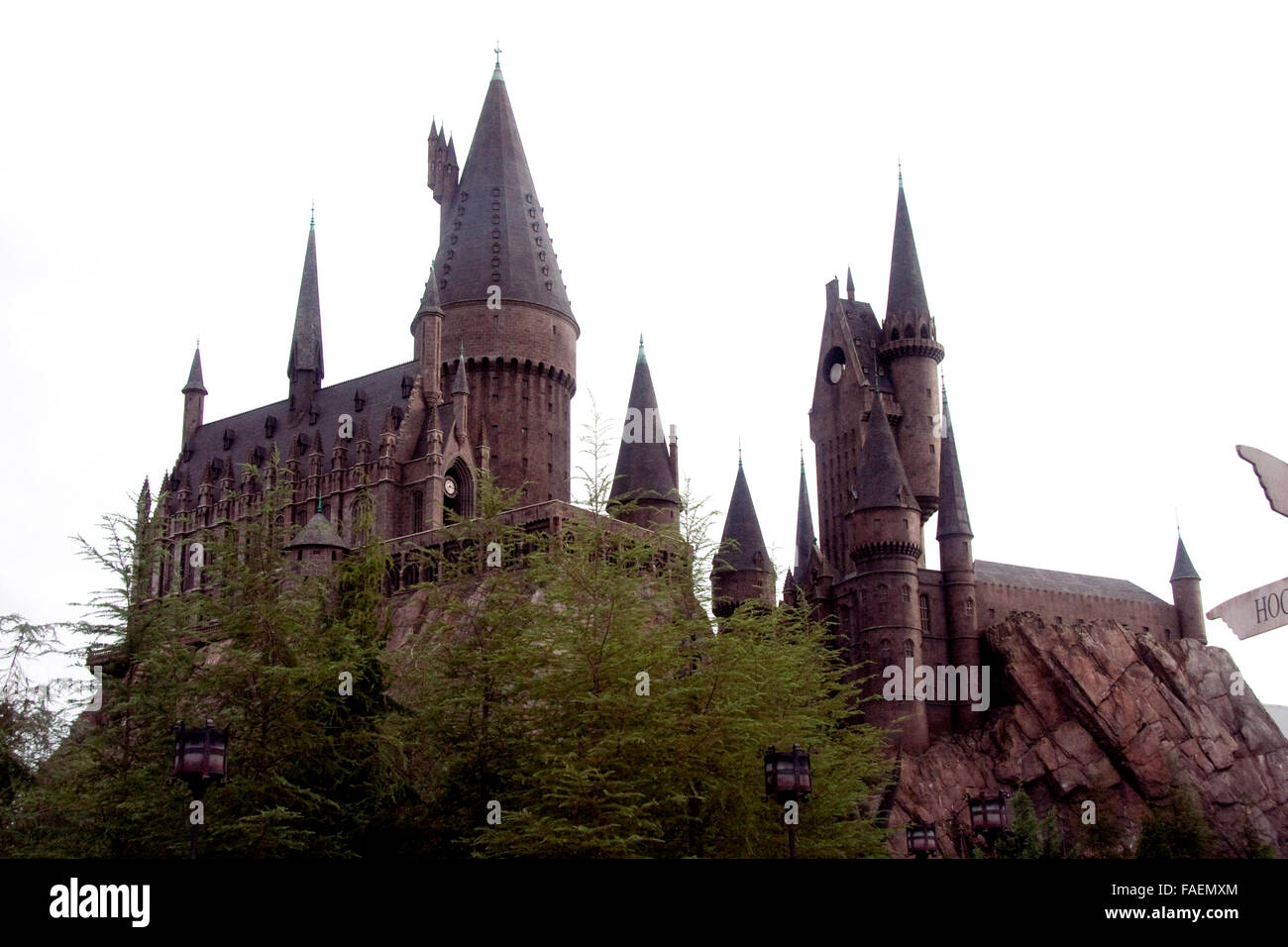 Harry Potter castle Universal Studio Orlando Stock Photo - Alamy