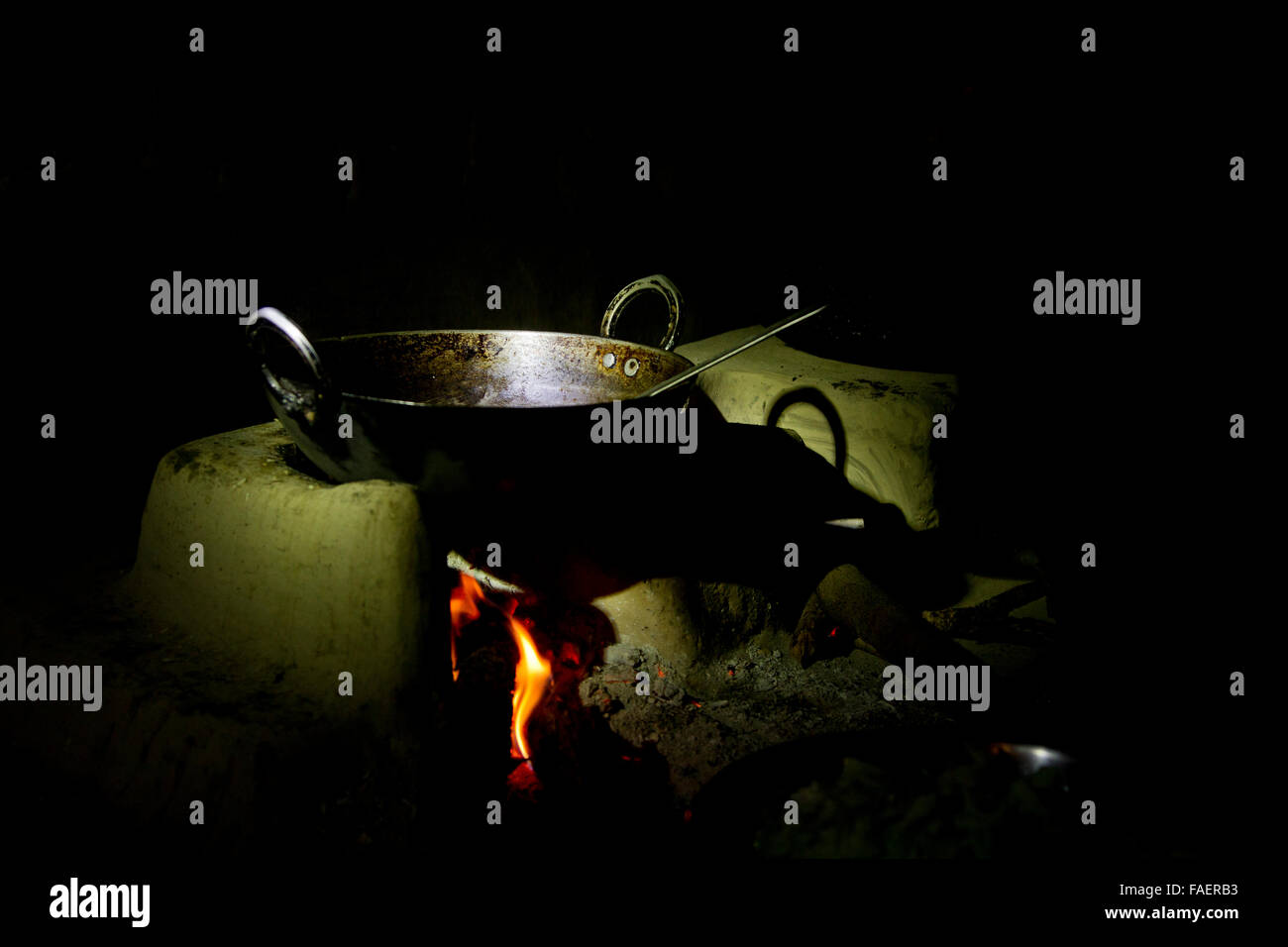 Firewood cooking in village in hi-res stock photography and images - Alamy