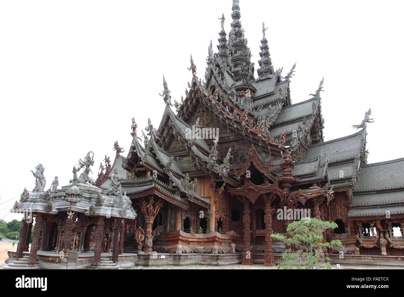 Sanctuary of Truth temple in Pattaya, Thailand Stock Photo - Alamy