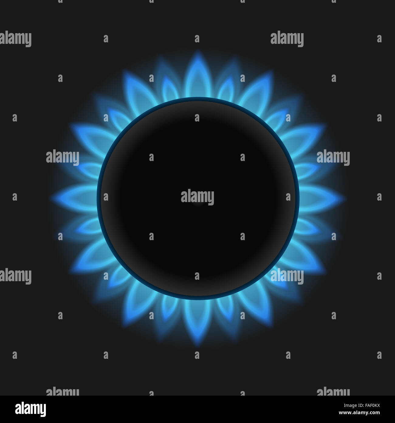 Blue gas flame Stock Photo - Alamy