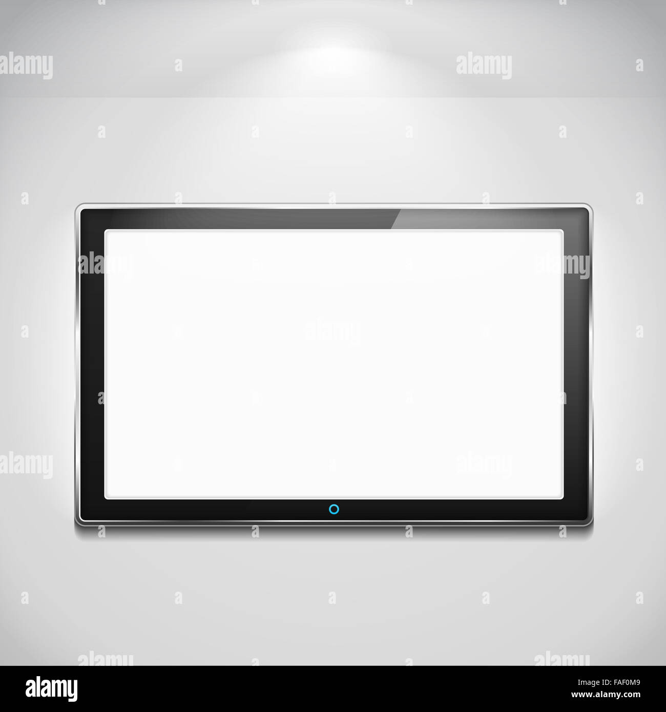 LCD TV hanging on the wall Stock Photo - Alamy